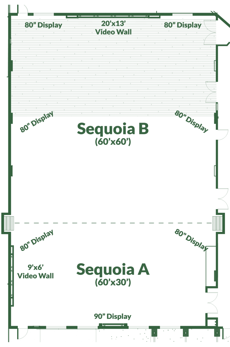 Rooms and Layouts | Sequoia Conference Center